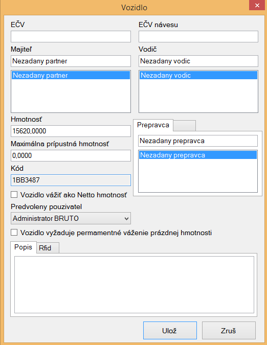 Vozidlo – Vazenie.sk
